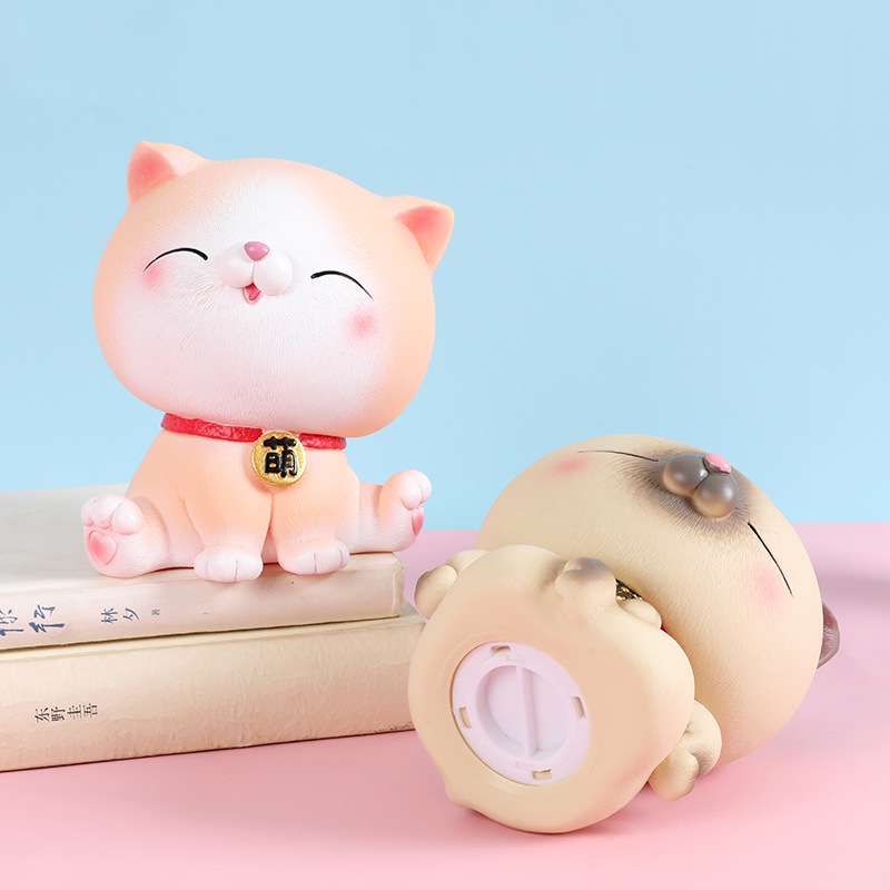 Söt husdjur katt spargris tecknad djur prydnadsför... – Grandado