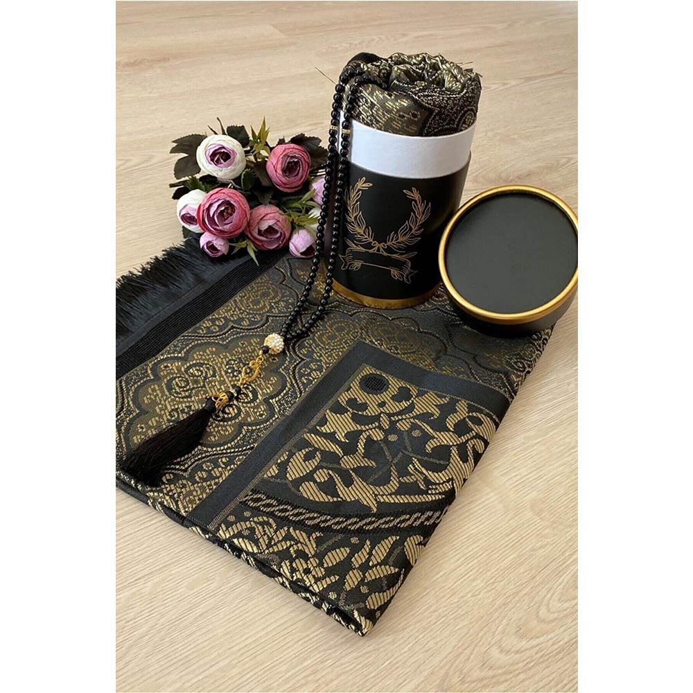 2PCs Islam Prayer Rug Set Mat Eid Ramadan Taffeta ... – Grandado