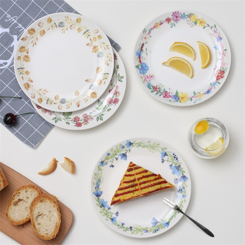 Saim Ceramic Plate Household Dessert Breakfast Wes... – Vicedeal