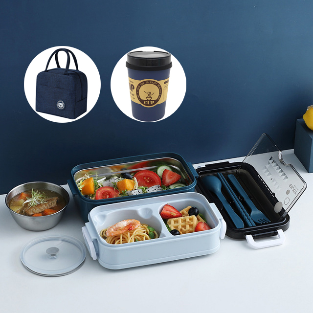 304 Stainless Steel Lunch Box Bento Box For School... – Grandado