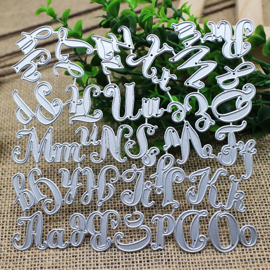Metal Cutting Dies 26 Letters Stencils For DIY Scr... – Grandado