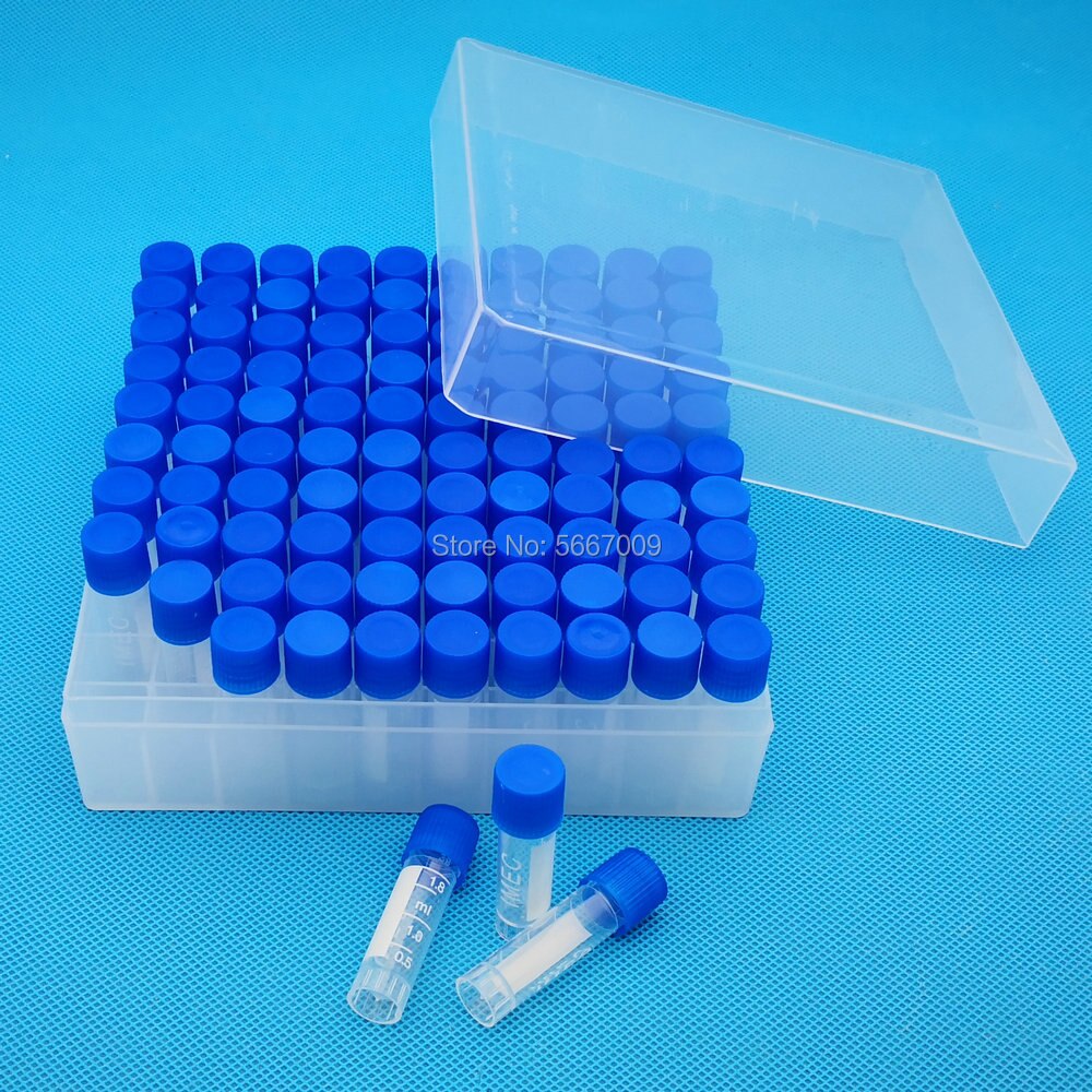 100pieces plastic 1.8ml freezing tube + one piece ... – Vicedeal