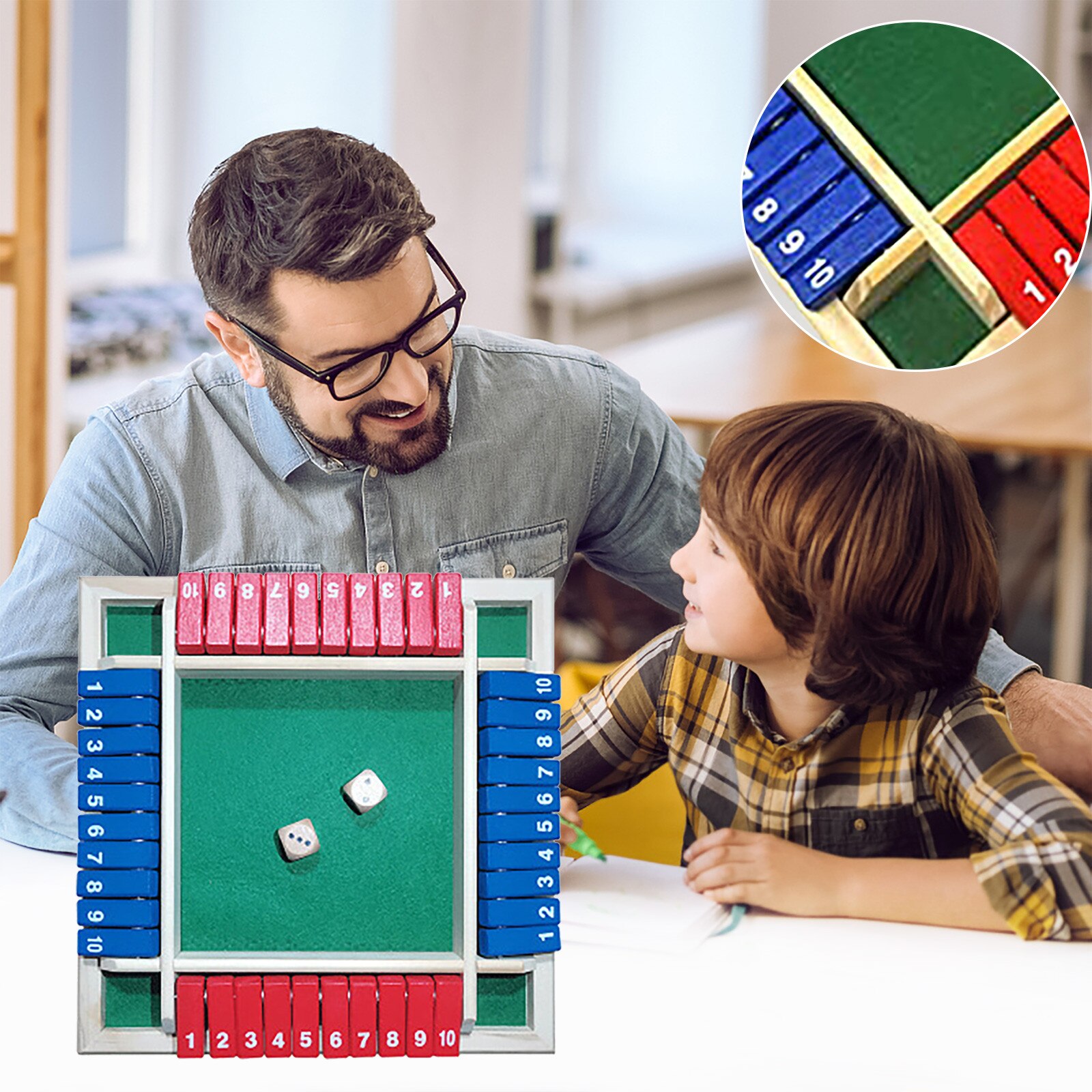 Board Game Four-sided Flip Game Number Game Toy Tr... – Grandado