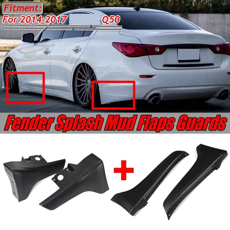 Car Front+Rear Bumper Lip Fender Splash Guard Angl... – Grandado