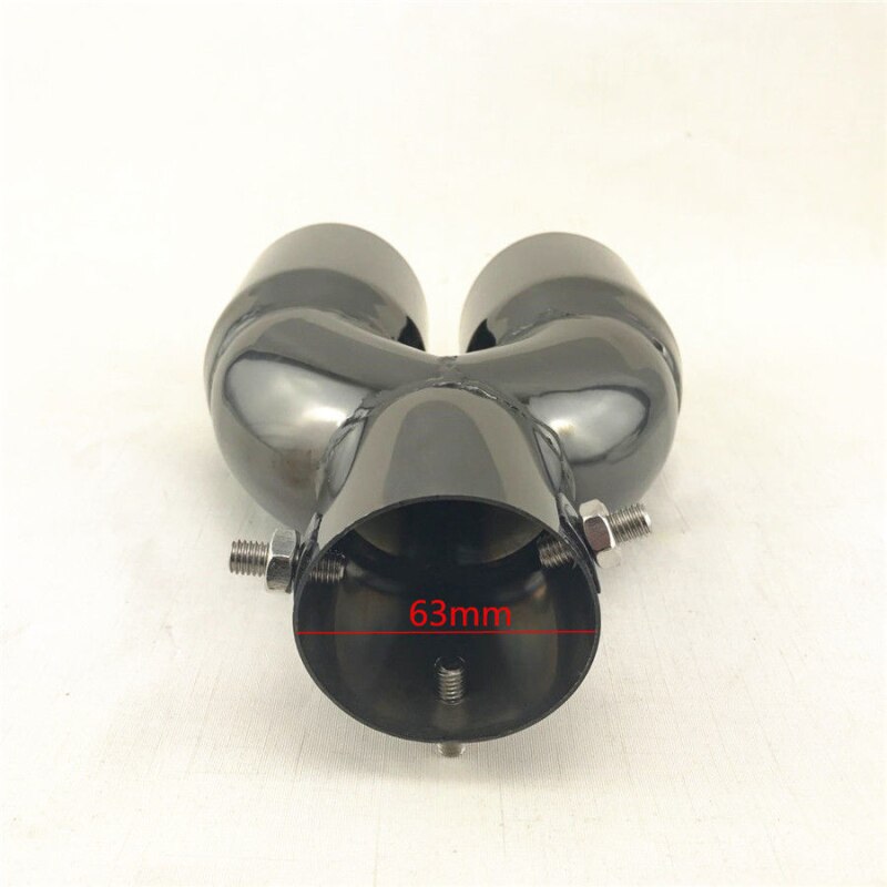 1X Stainless Steel Dual Exhaust Tip 2.5" Inlet Car... – Grandado