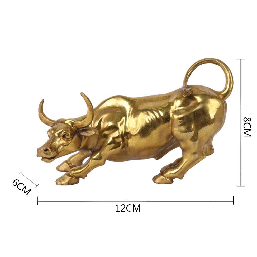 100% Messing Bull Wall Street Vee Sculptuur Koper ... – Grandado