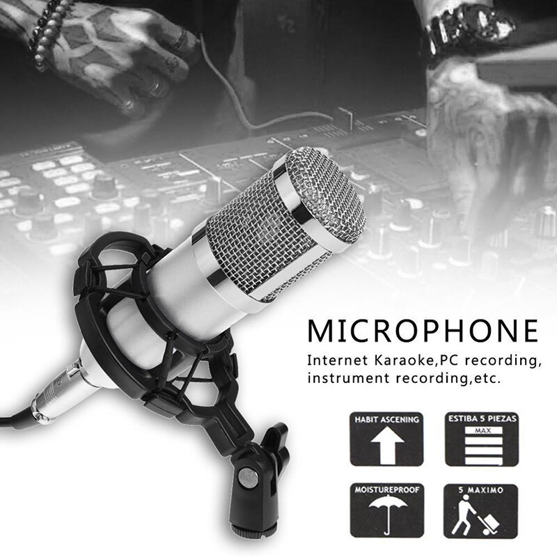 3.5MM BM800 Dynamic Condenser Wired Microphone Mic... – Grandado