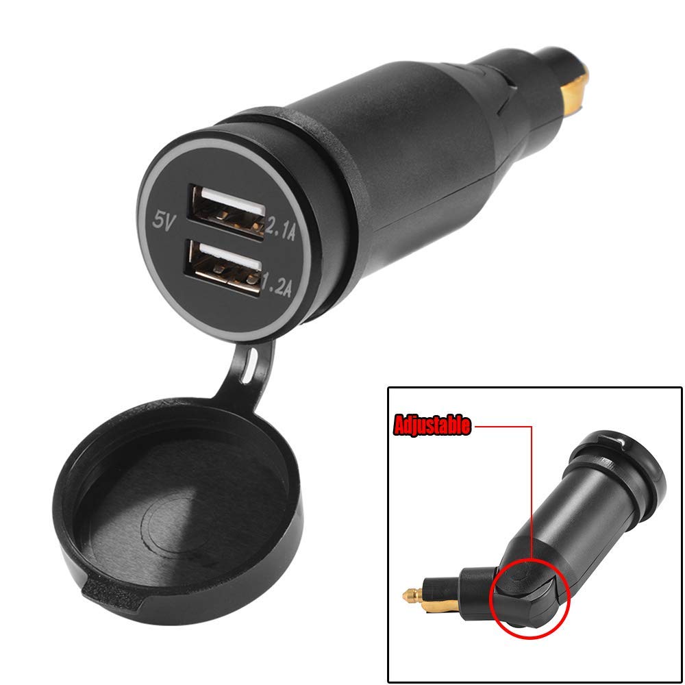 5V 3.3A Dual USB Power Adapter Plug for Motorcycle... – Grandado