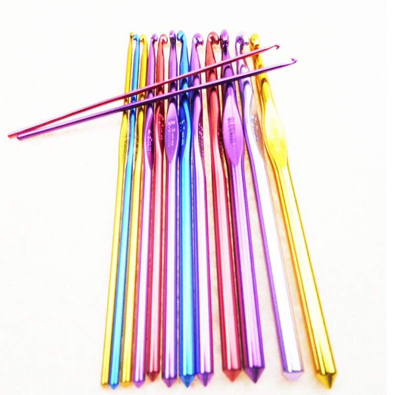 14pcs/set Knitting Needles Mixed Metal Hook Croche... – Grandado