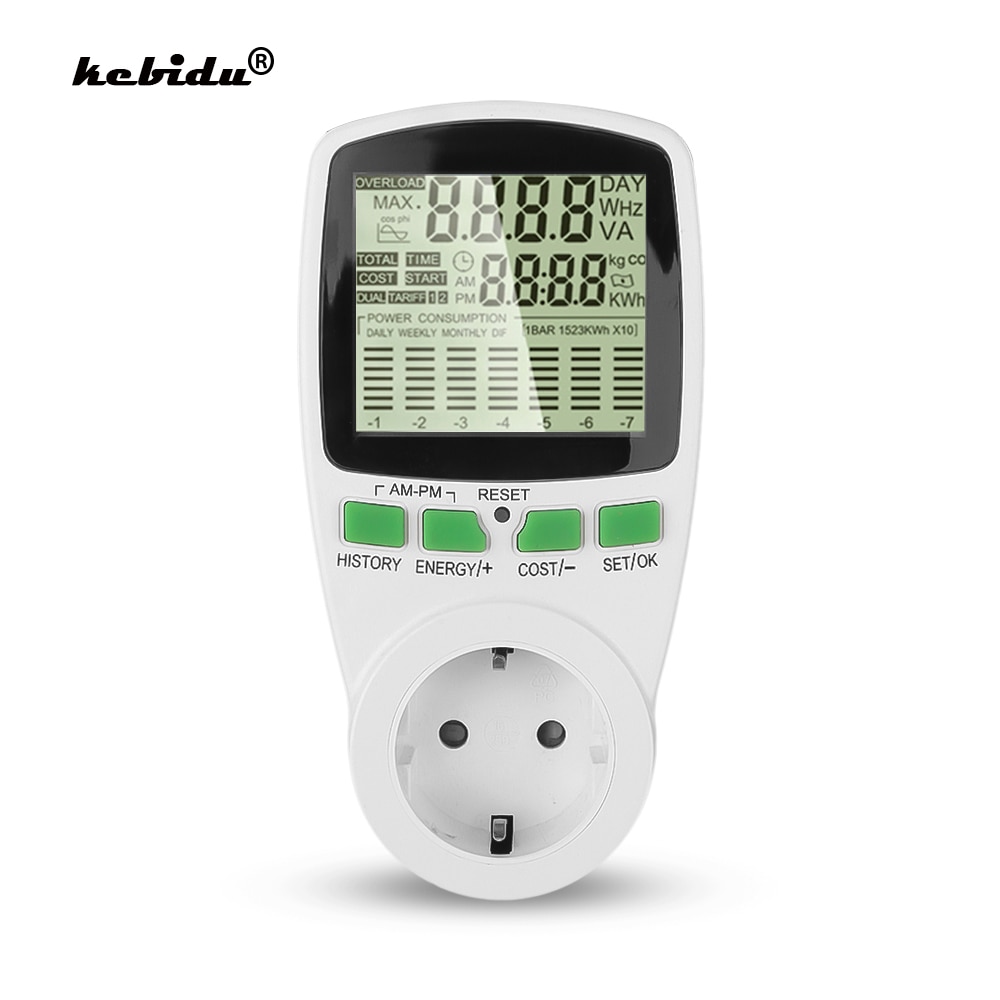 Kebidu Digitale LCD Socket Energie Elektriciteit P... – Grandado