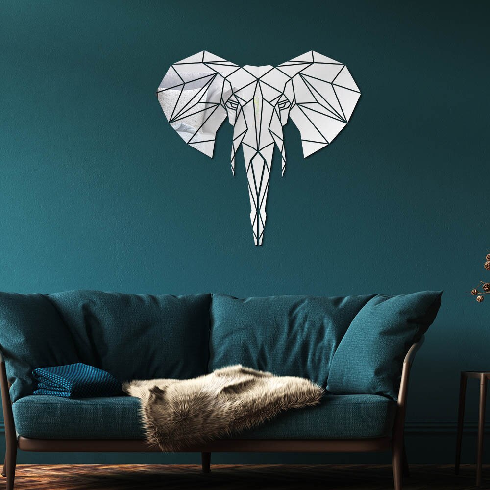 Wildlife Animal Elephant DIY Wall Art Acrylic Mirr... – Vicedeal