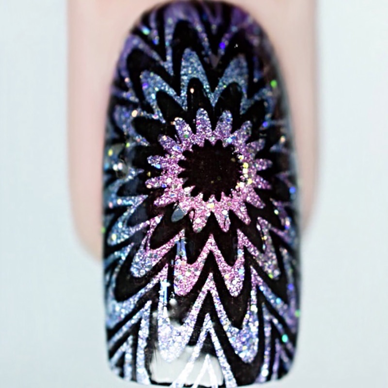 BORN PRETTY Rectangle Nail Stamping Template Wave ... – Grandado