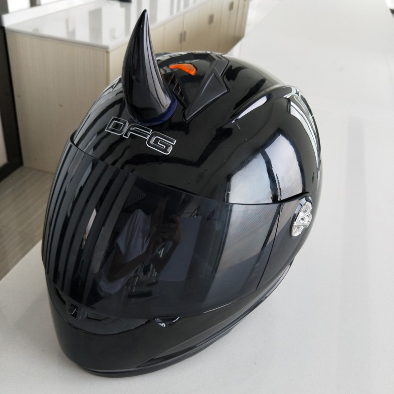 1 paar Motorrad Helme Punk Stil Dekoration Motorsp... – Grandado