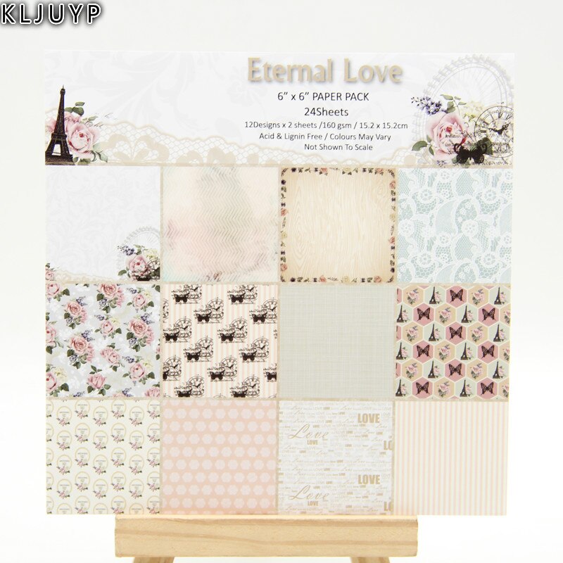 KLJUYP 12 Sheets Eternal Love Scrapbooking Pads Pa... – Grandado