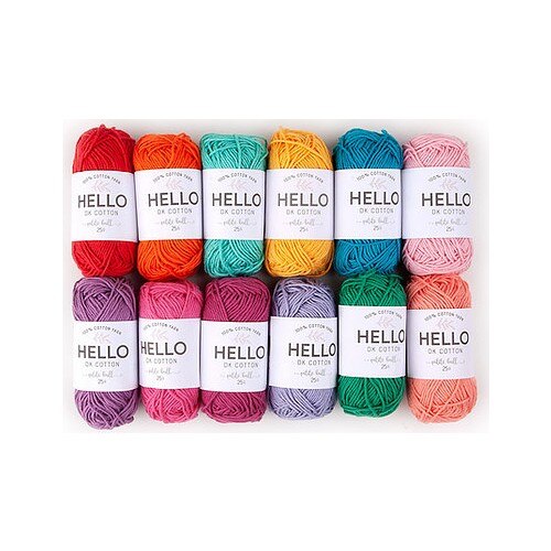 Hello Punch and Amigurumi yarn set 25G x 12 pcs li... – Grandado