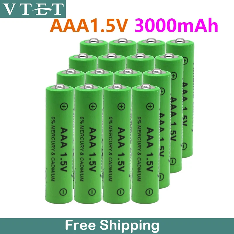 1.5V AAA Battery 3000mAh Rechargeable Battery NI-M... – Grandado