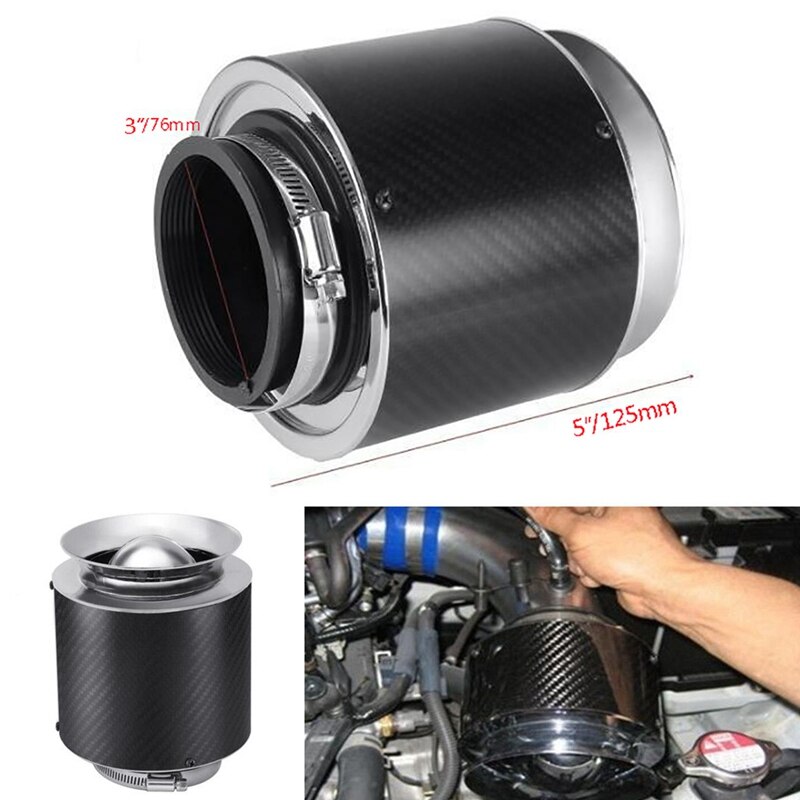3 Inch 76Mm Inlet/5 Inch Carbon Fiber Hi-Flow Air ... – Grandado
