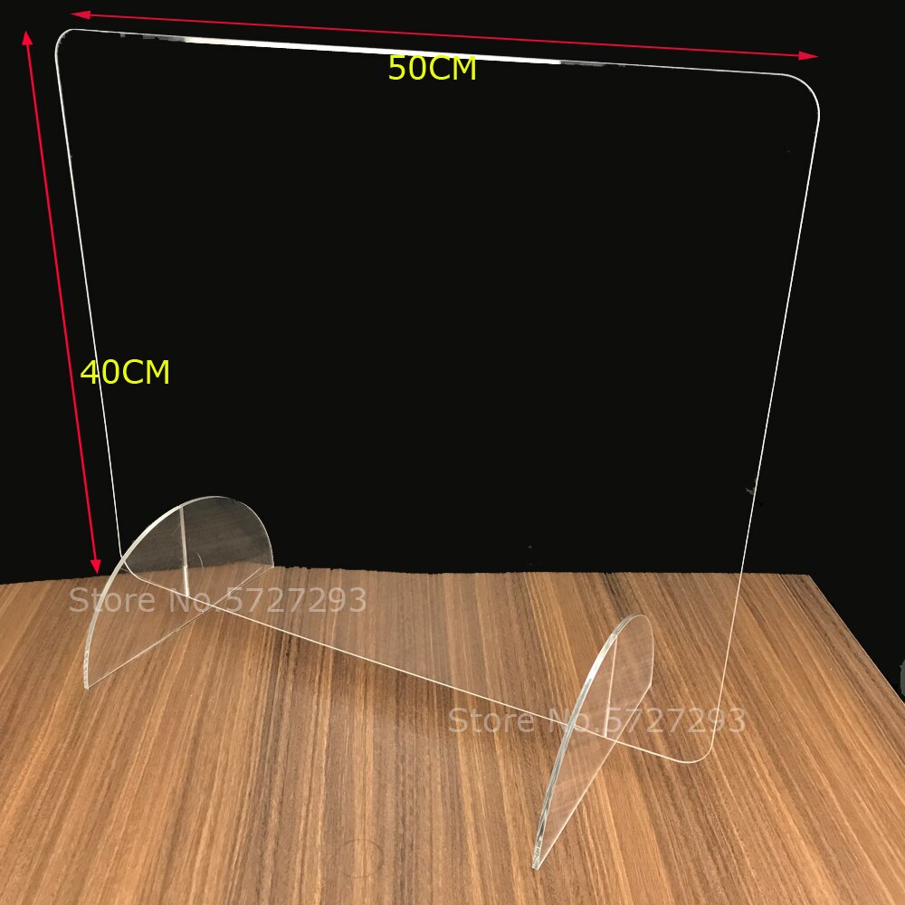 50x40cm Transparent Plexiglass Sneeze Guard Sheet ... – Vicedeal