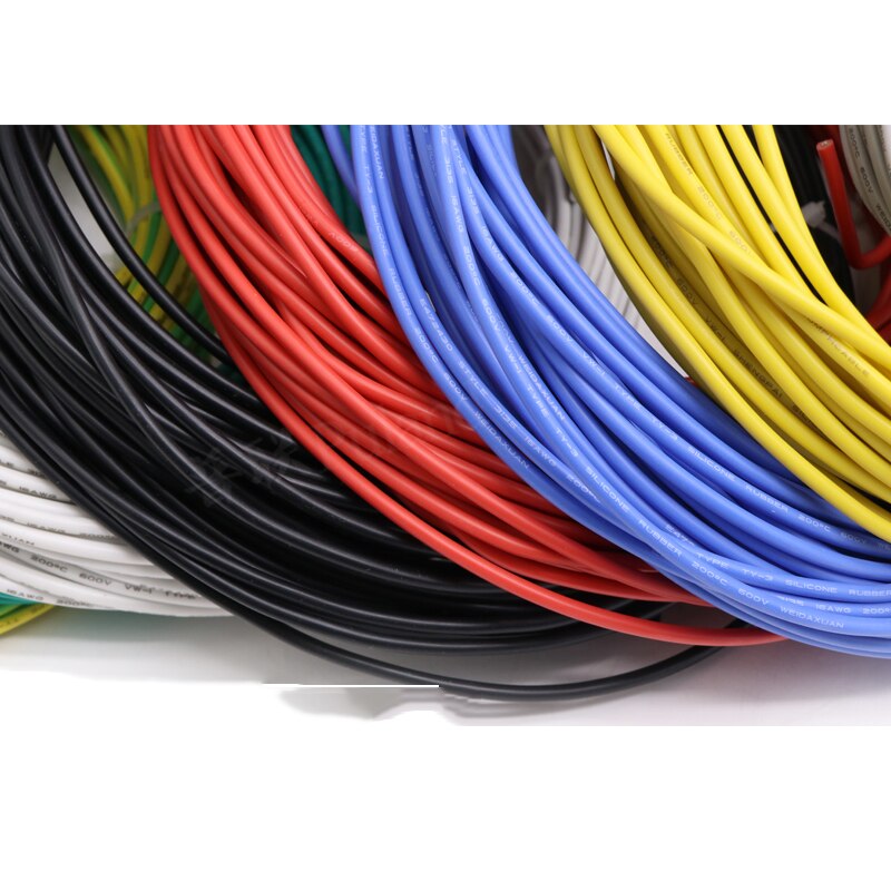 Yellow-green Wire Silicone Heat-resistant Cable Wi... – Grandado