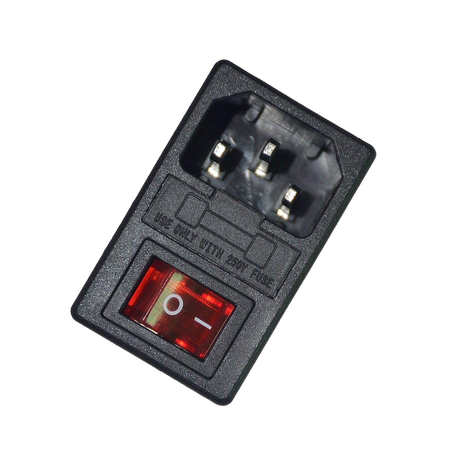 1pc Mit 10A Sicherung Wippschalter IEC320 C14 Stec... – Grandado