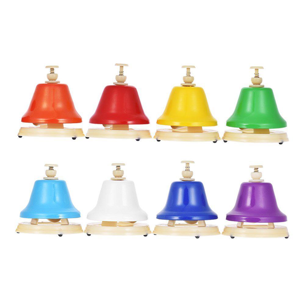 Colorful 8 Note Hand Bell Set Early Musical Educat... – Grandado