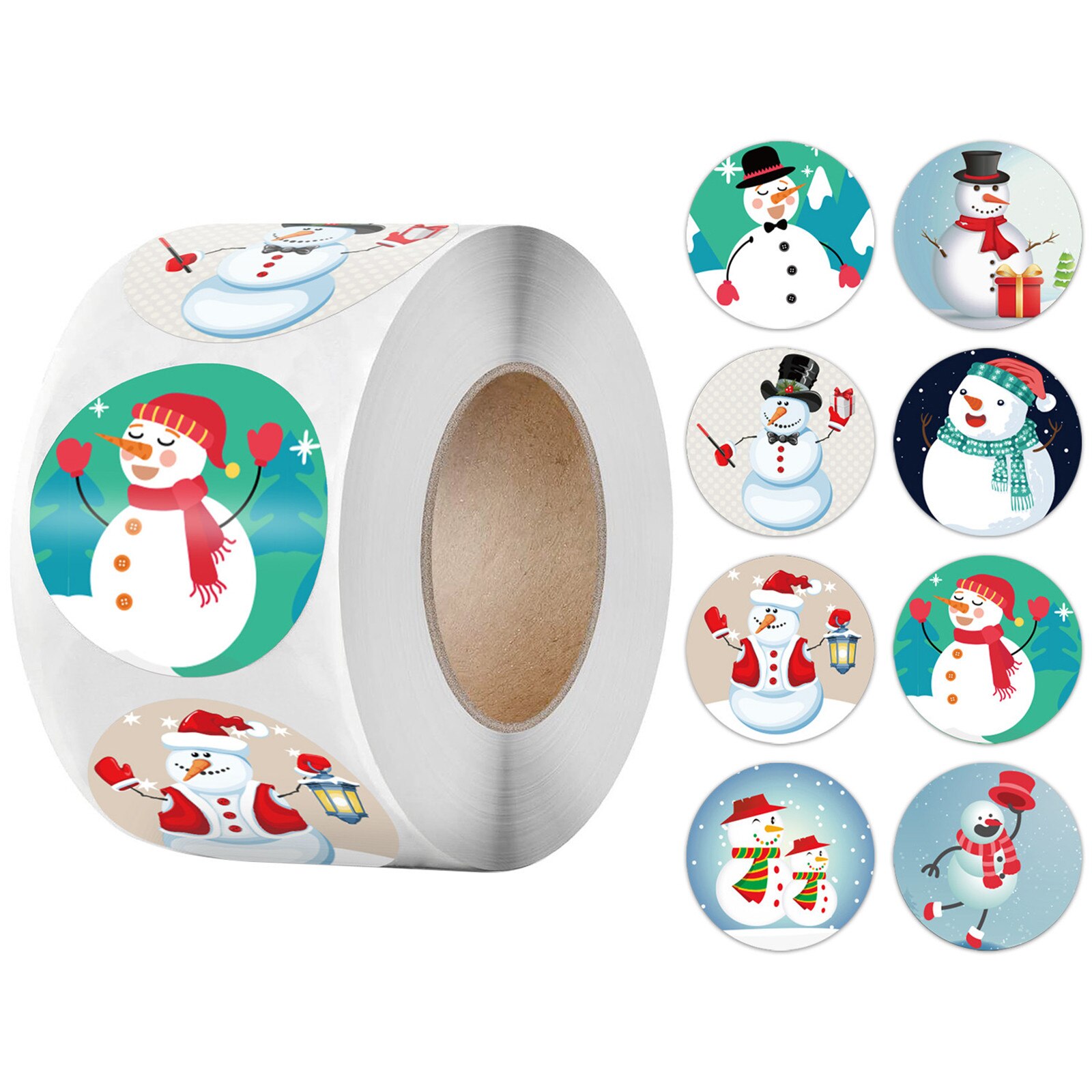 Pack Sticker Christmas Decorating 1 Roll 500 Posts... – Vicedeal