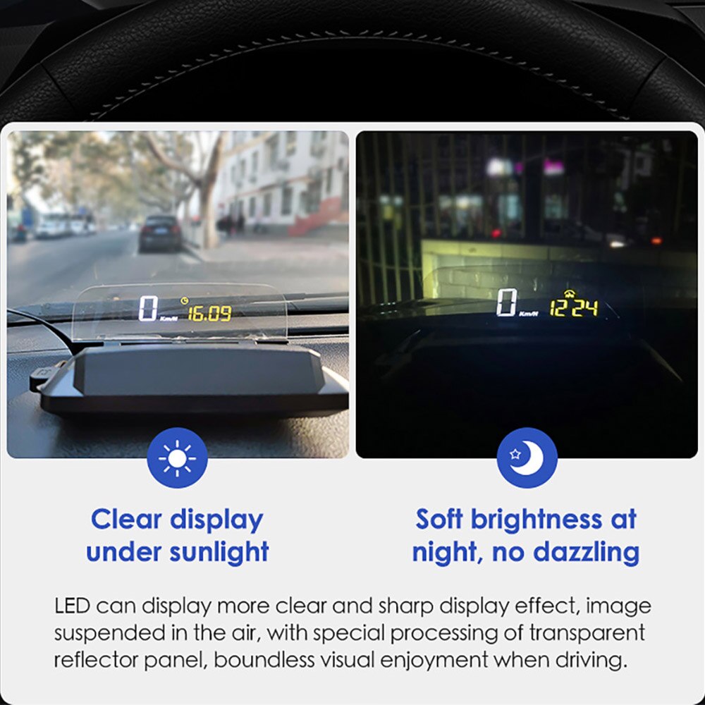 Beste hd speil hud head up display bilhastighetspr... – Vicedeal