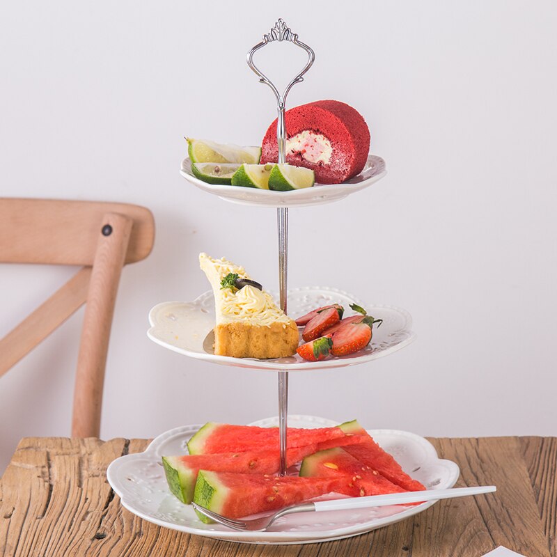 3 Layer Ceramic Fruits Plates Living Room Three-ti... – Vicedeal