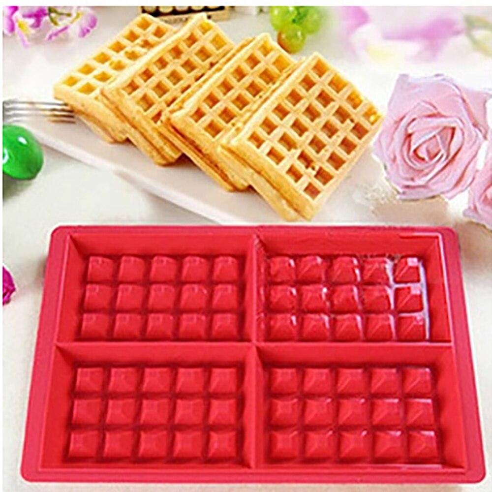 Rectangle Waffles Mold Silicone Mini Waffles Pan C... – Vicedeal