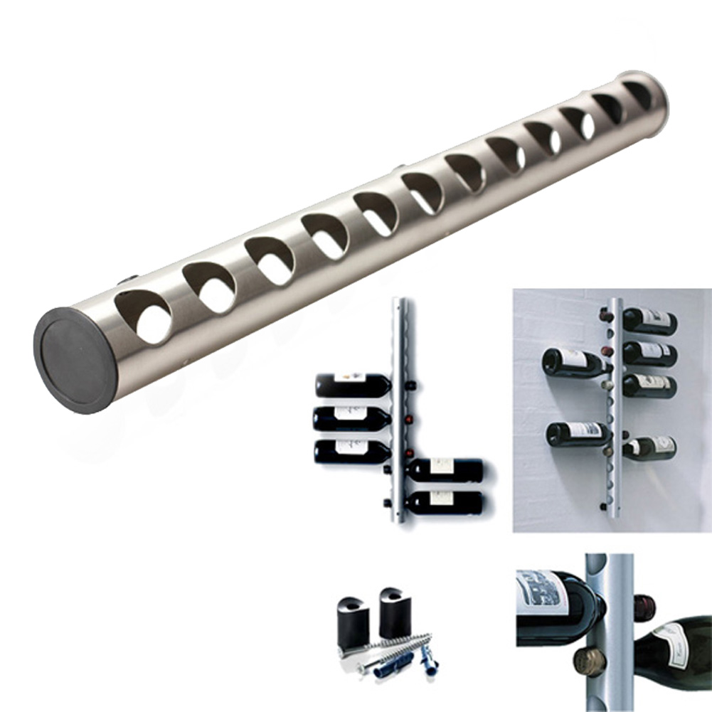 Wine Rack Stainless Steel Whisky Wine Holder Wall ... – Grandado