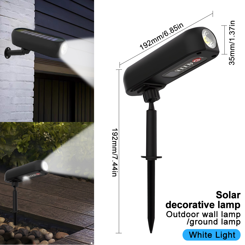 Solar Spotlights Outdoor Adjustable Solar Landscap... – Grandado