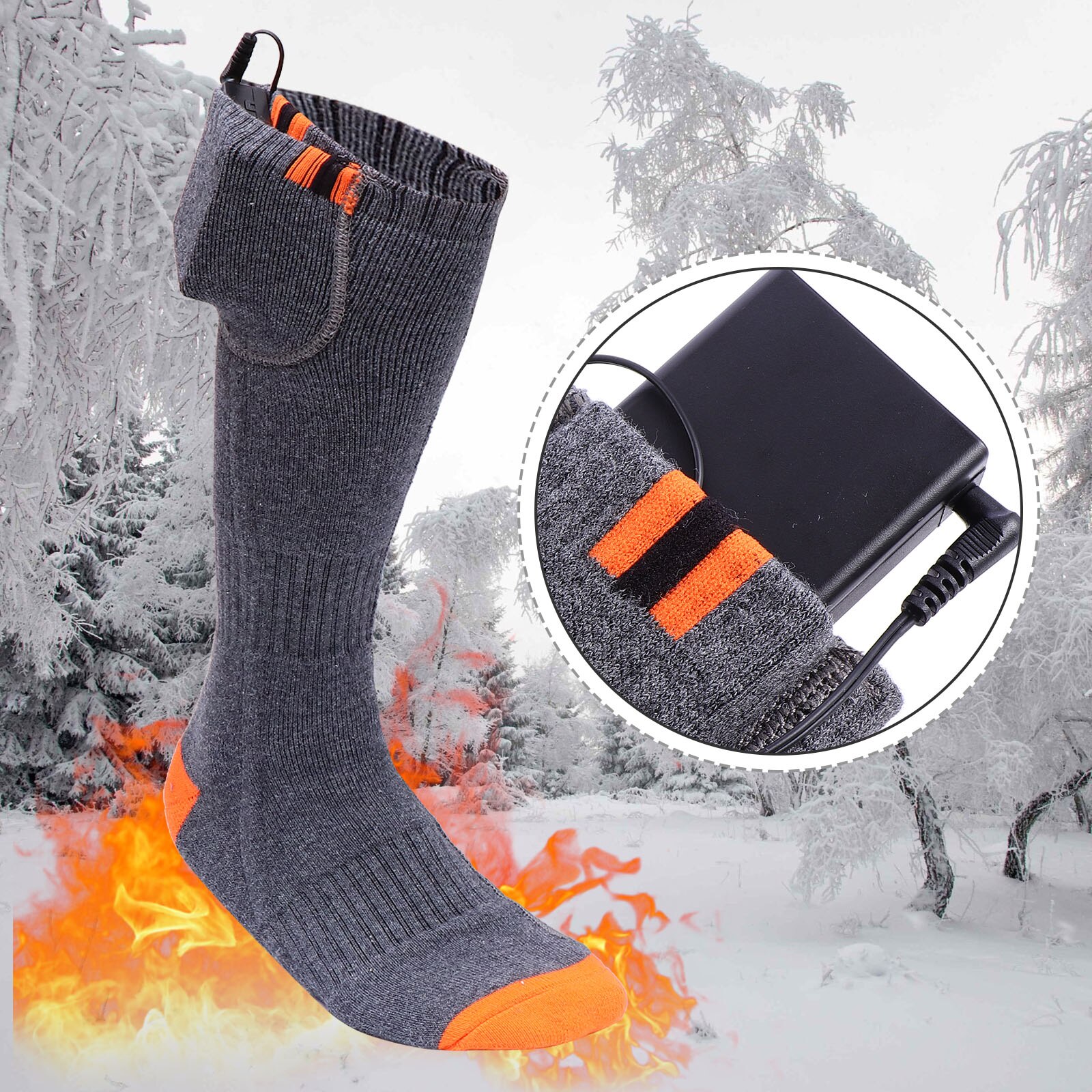 Heated Socks Men Women Battery Sock Cold Feet Elec... – Grandado