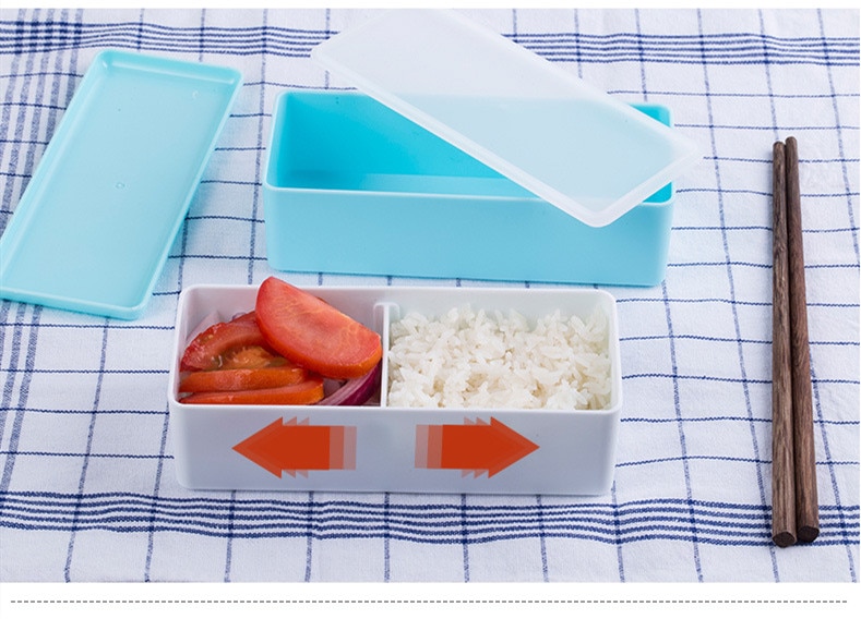 3 Colors Double Layers Large Capacity Portable Lun... – Grandado