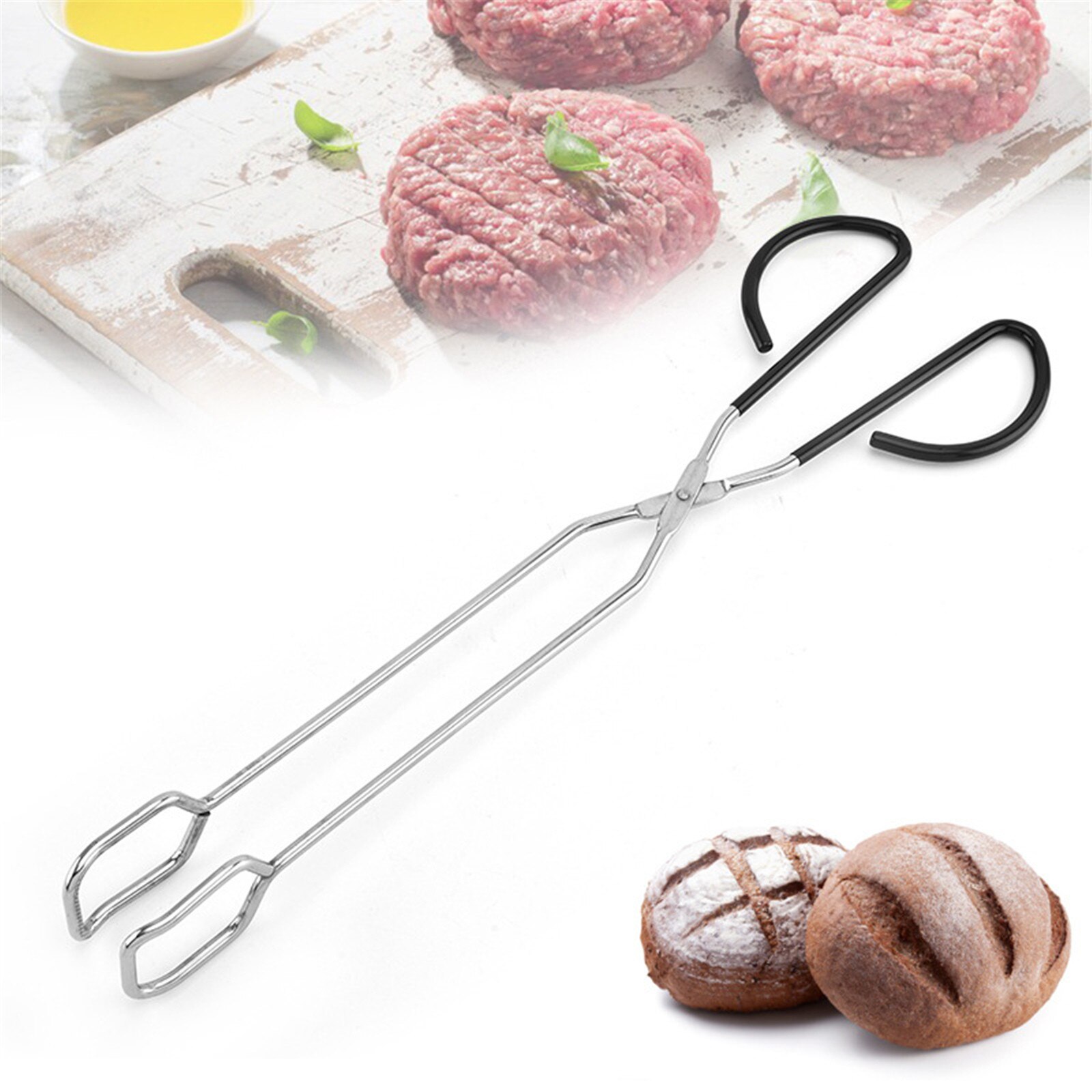 Extra Lange Schaar Tang Rvs Barbecue Tang 40Cm Zwa... – Vicedeal