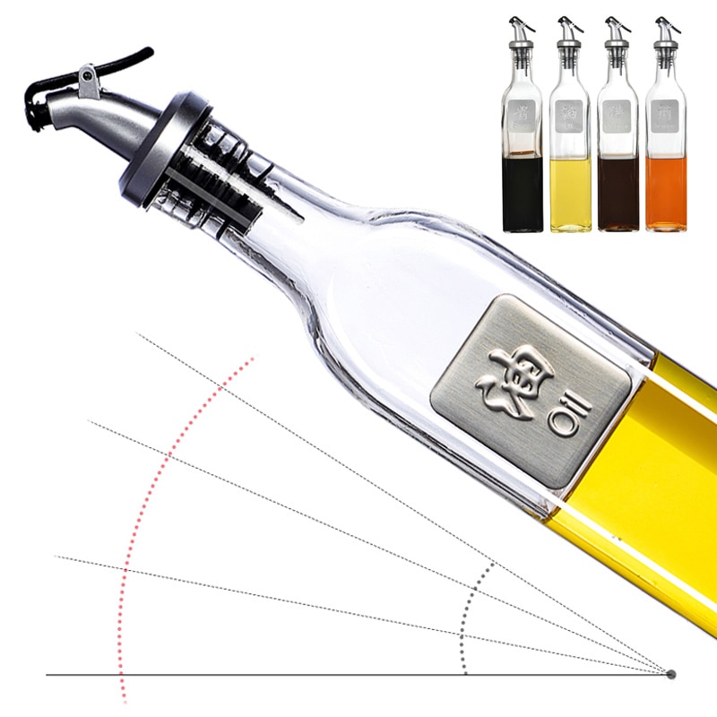 Oil Dispenser Glass 500ml Vinegar Leakproof Kitche... – Grandado