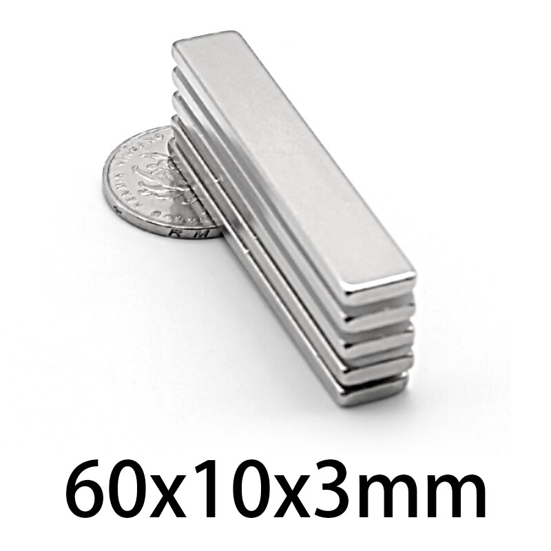 5-100 pces 60x10x3mm n35 powerful magnetic 60*10*3... – Vicedeal