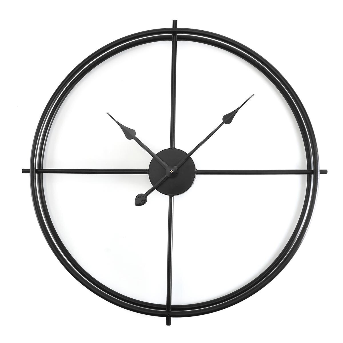 Metal Wall Clock Large Retro Double Layer Antique ... – Grandado