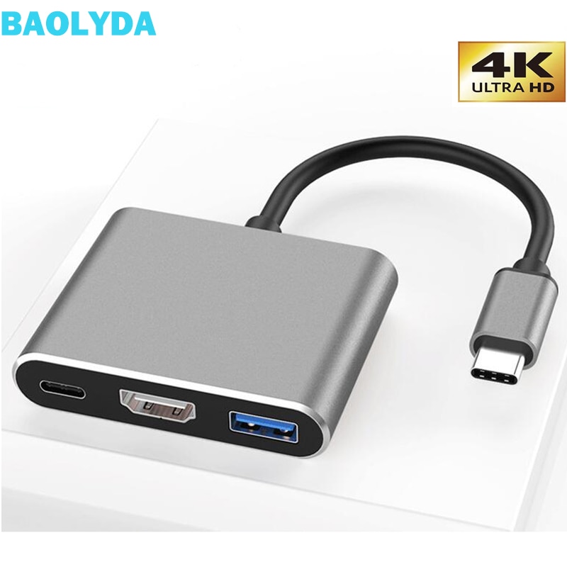Baolyda USB C Dock USBC HDMI Hub Thunderbolt 3 USB... – Vicedeal