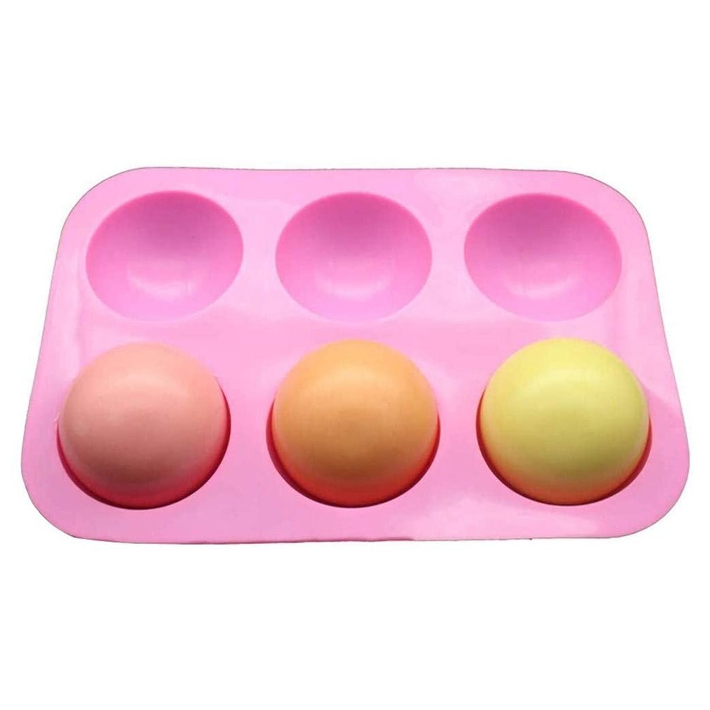 Diy Creatieve 6 Half Bol Cirkel Siliconen Chocolad... – Vicedeal