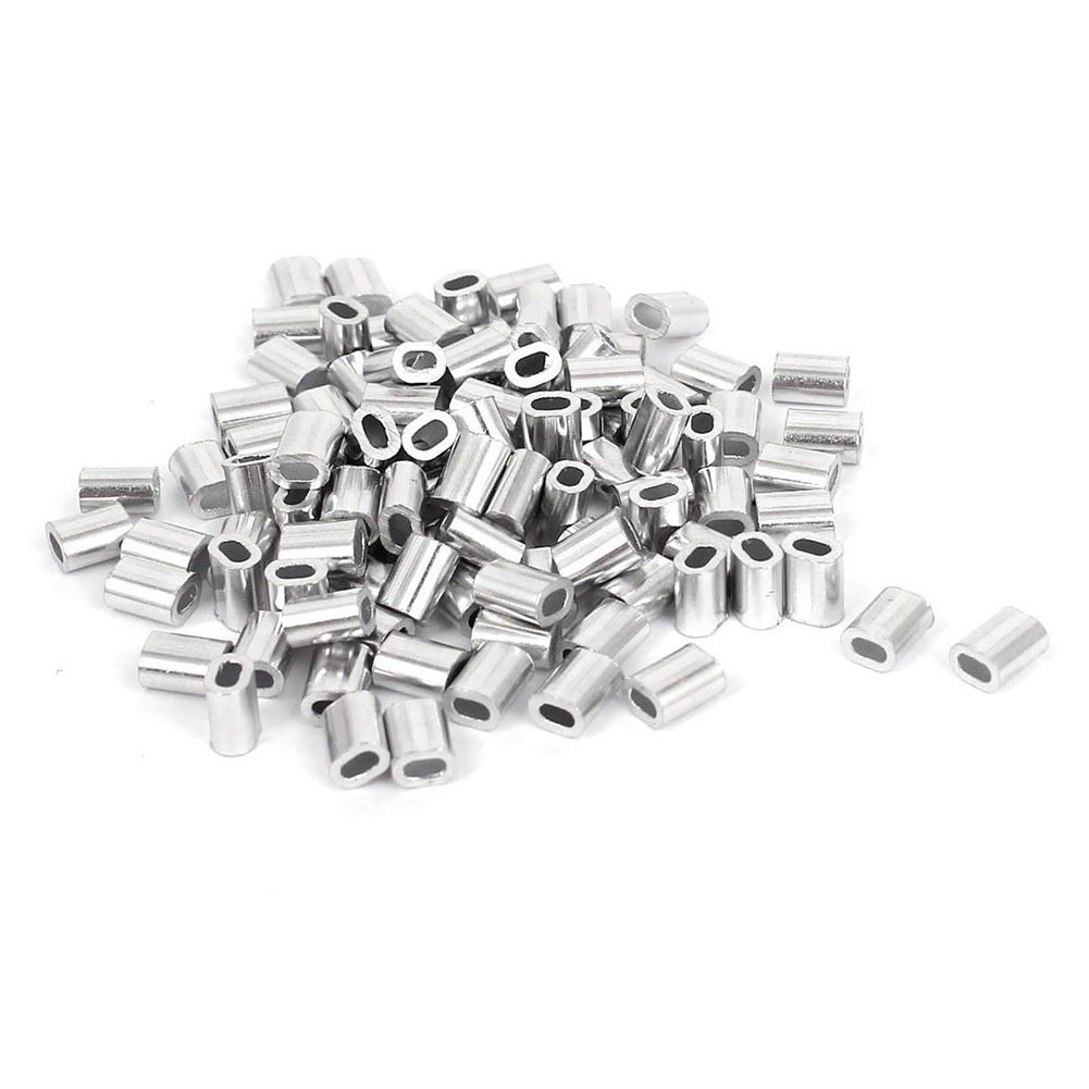 100 Pcs 1mm Steel Wire Rope Aluminum Ferrules Slee... – Vicedeal