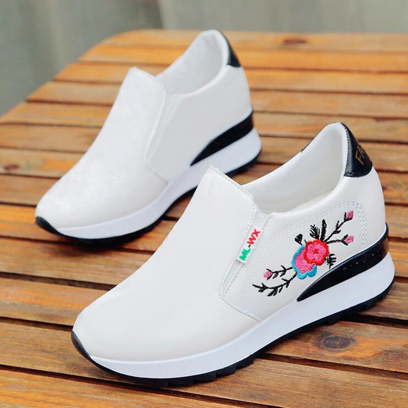 Women Casual Shoes Women Sneakers Breathable PU Le... – Vicedeal