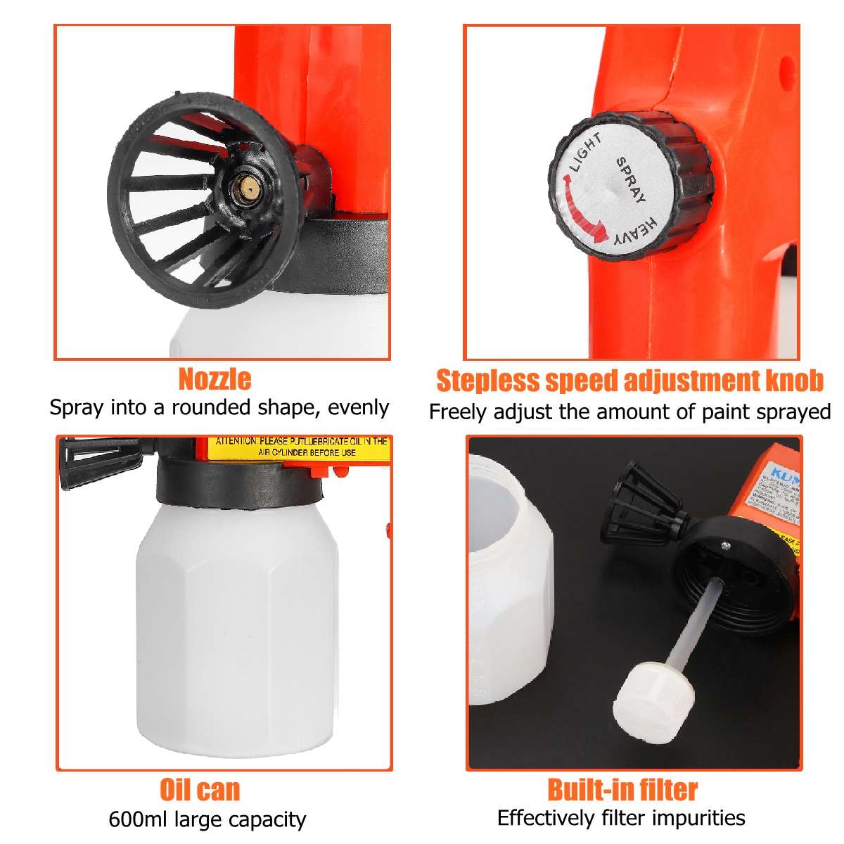 220V Large Capacity Electric Paint Sprayer Airless... – Grandado