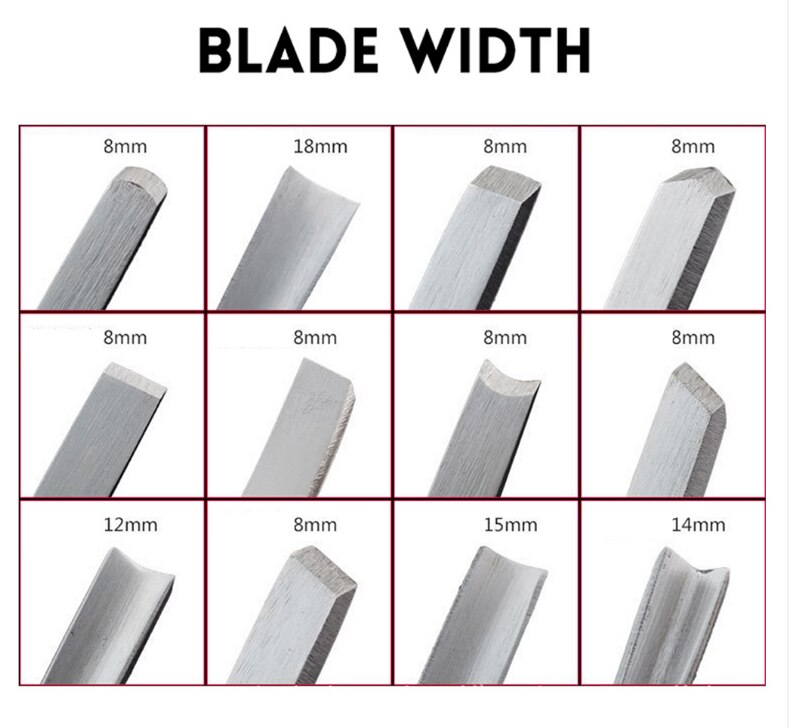 12pcs/set Wood Carving Set Carving Knife Tools Set... – Grandado