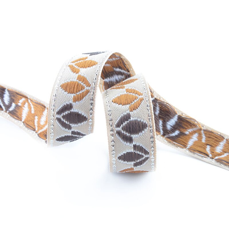 25mm 1 inch Jacquard Ribbon Flower Embroidered Rib... – Vicedeal