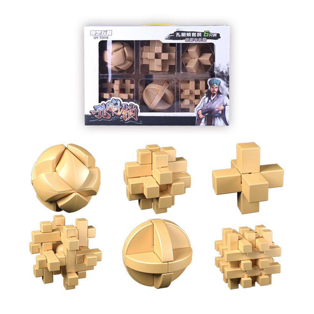 6 9 15 Stks/set Qiyi Kongming Lock Bundel Set Hout... – Vicedeal