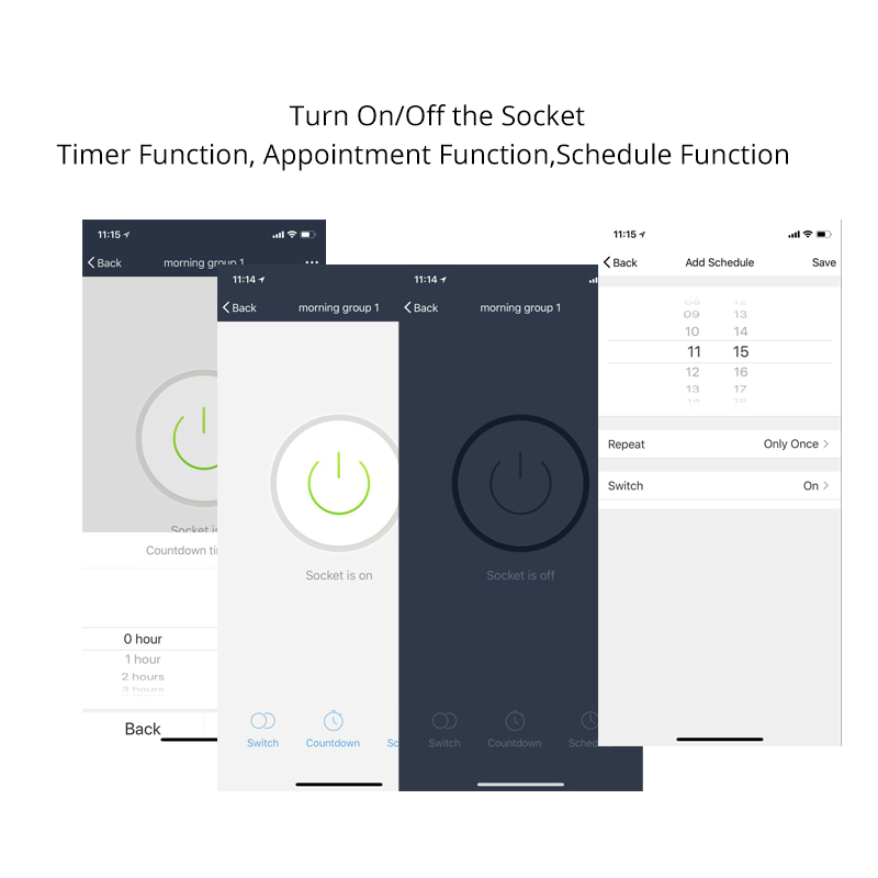 Wifi Smart Wall Touch Switch EU Socket 1 Gang Glas... – Vicedeal
