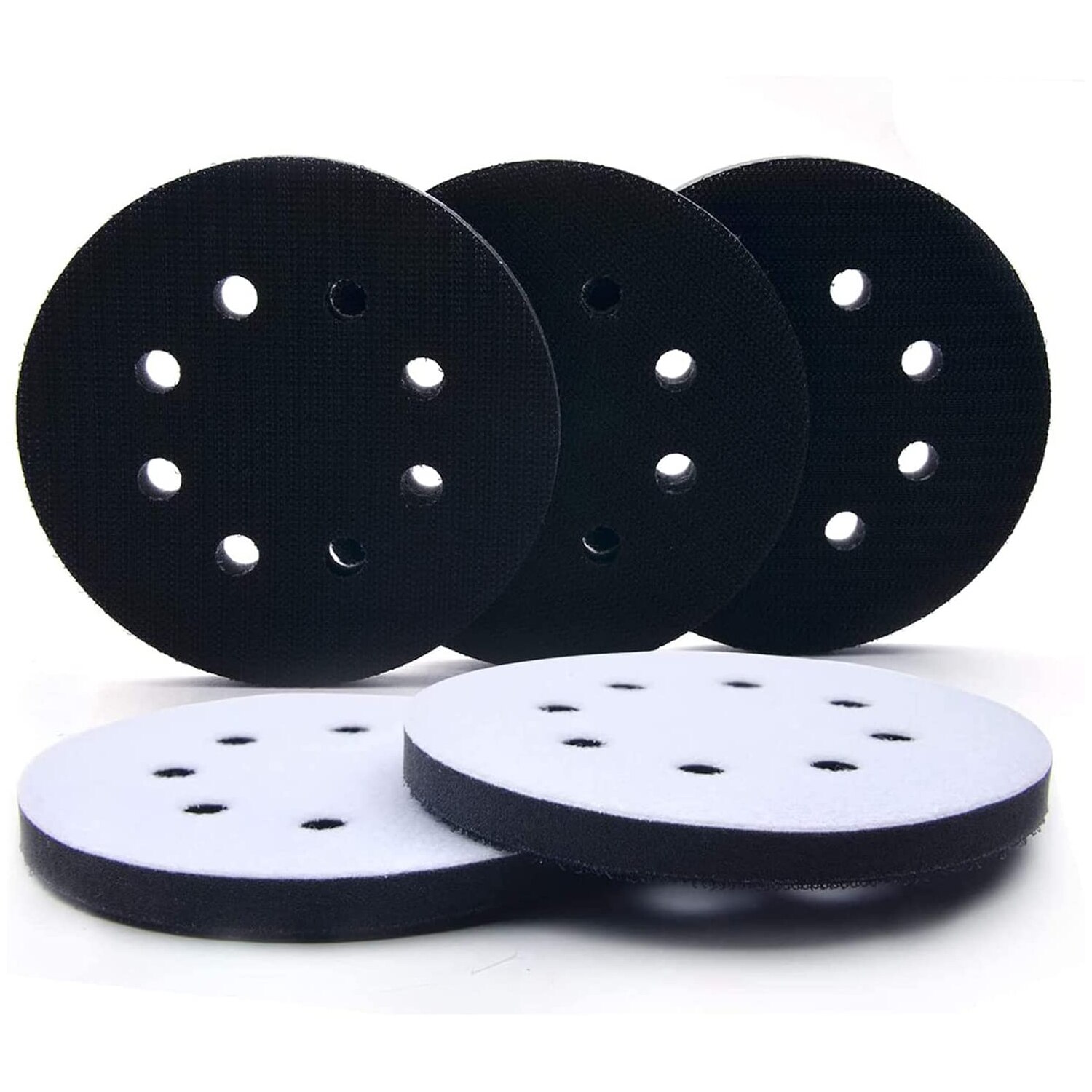 5Pcs 5 Inch 125Mm 8 Gaten Interface Pad Klittenban... – Vicedeal