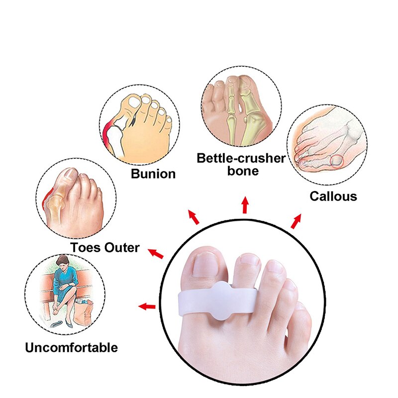 1Pair Interdigital Corrector Foot Massage Toe Sepa... – Grandado