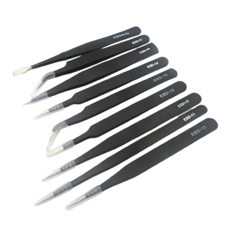 Juego de pinzas de precisión de 7 piezas, Kit de p... – Grandado