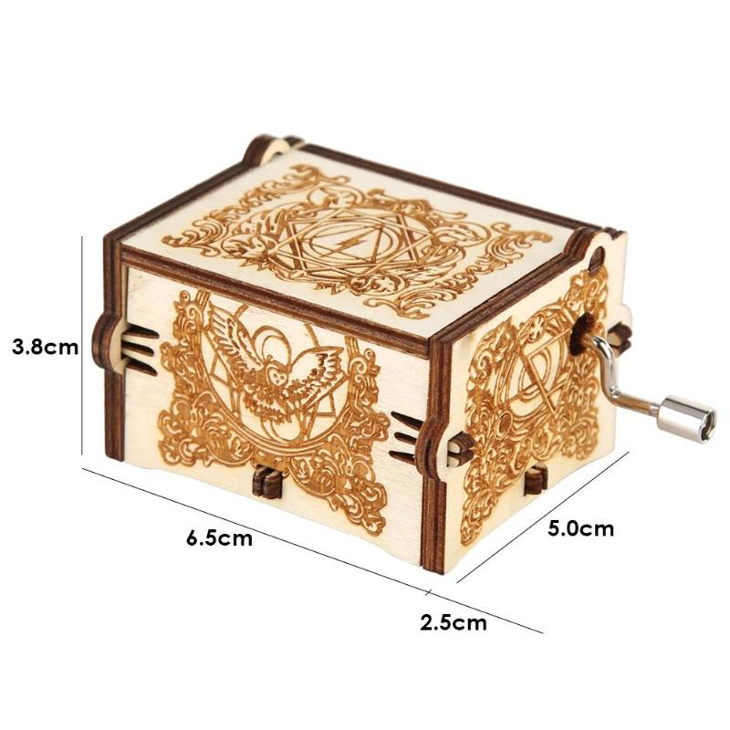 Celebrity Quotes Music Box Engraving Pattern Woode... – Grandado